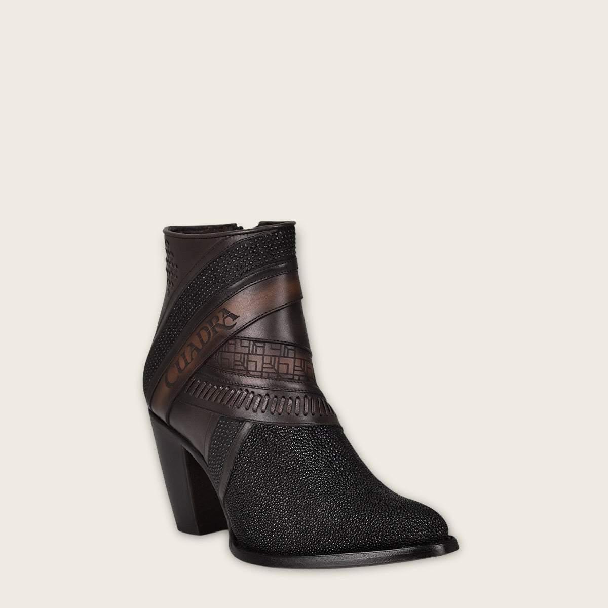 Botín en piel genuina de mantarraya – Cuadra México